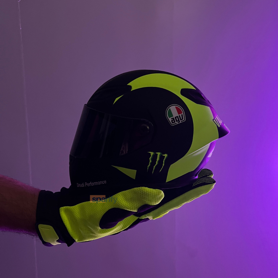 AGV Scale model miniature helmet - BLACK GREEN – SPARIFY