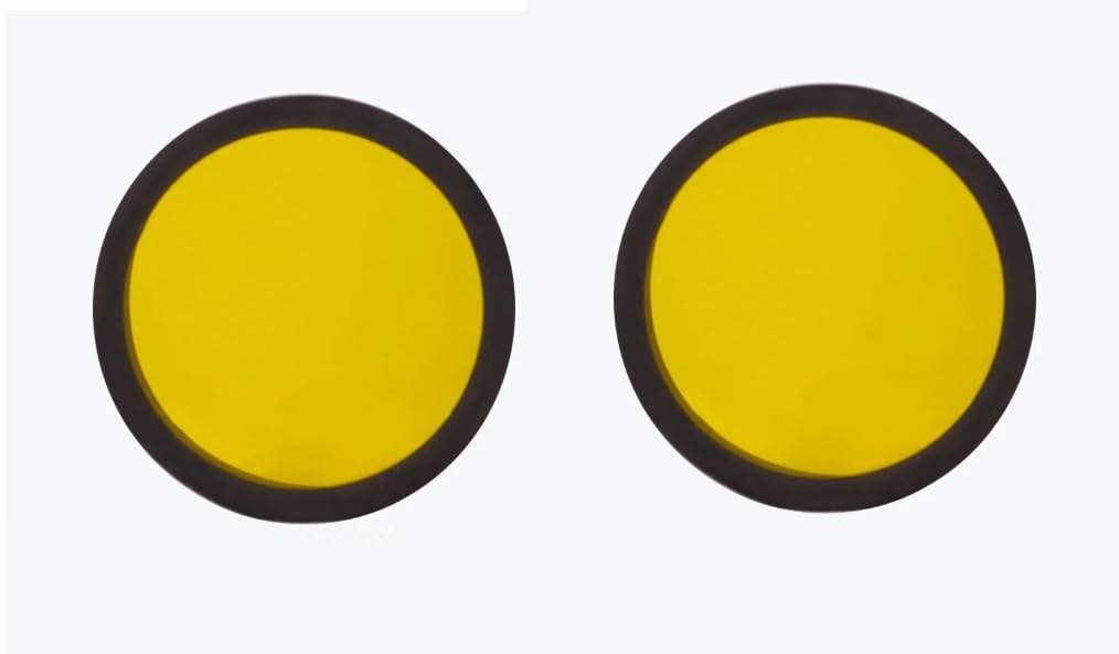HJG Fog Light Lens Cover /Cap – Yellow ( Round ) SMALL - pack of 2 ...