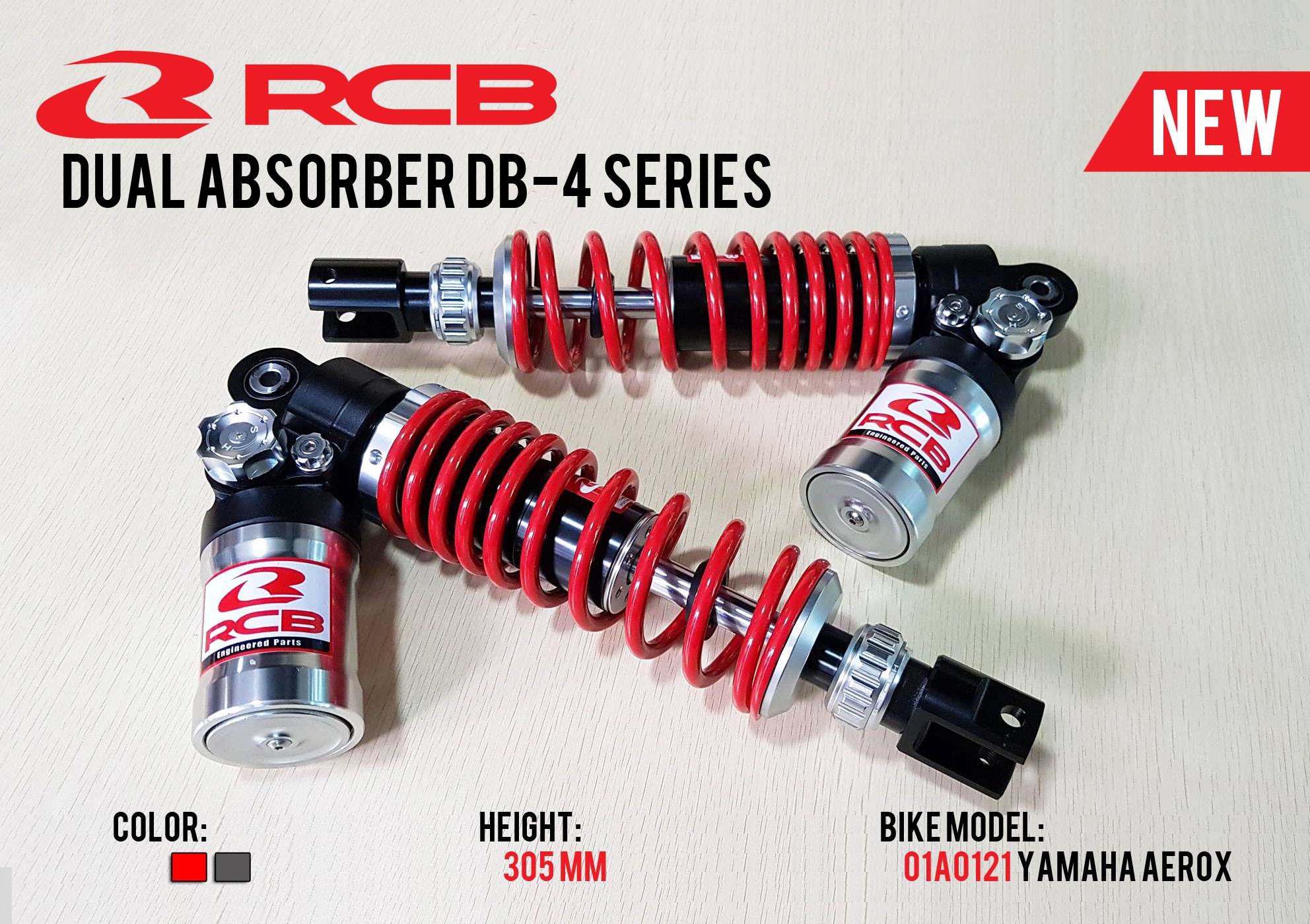 YAMAHA AEROX | RCB DB-4 DB4 SERIES | SUSPENSION REAR SHOCK ABSORBER ...