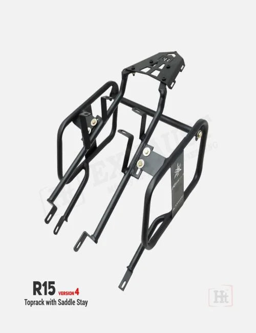 R15 V4 & R15 M YAMAHA TOP RACK WITH SADDEL STAY (BLACK MATT) – SB 568 ...