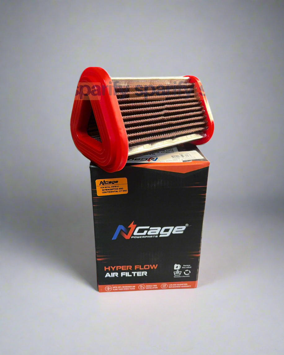 Hyper Flow Air Filter for Royal Enfield Continental GT / Interceptor T ...