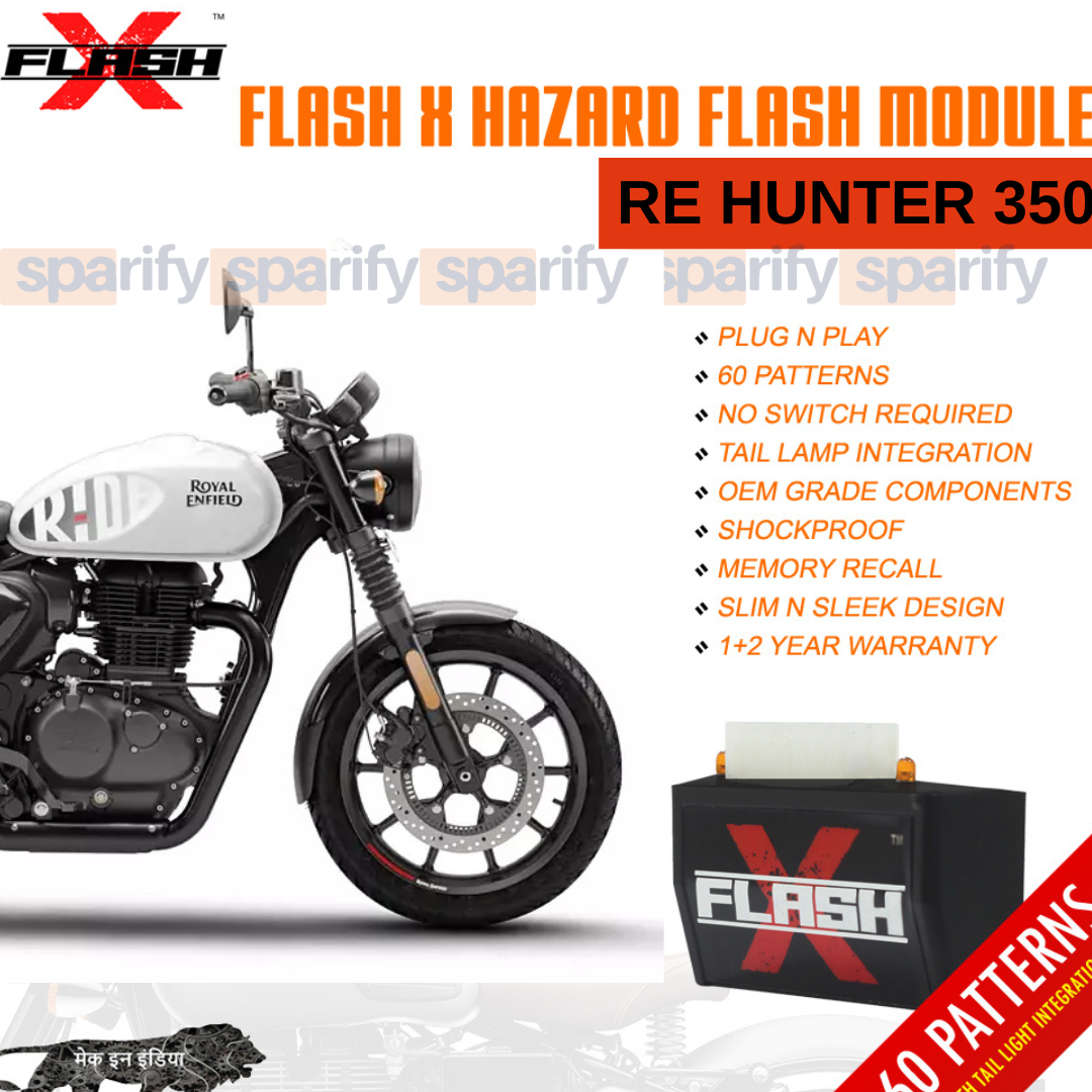 Re Hunter 350 FlashX Hazard Flash Module, Blinker/Flasher 60 patterns ...