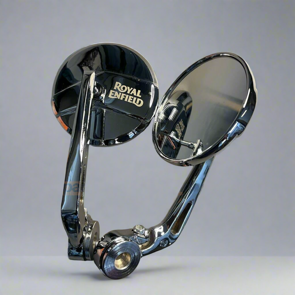 BAR END SIDE MIRRORS – CHROME SET OF -2 COMPATIBLE FOR GT 650 ...