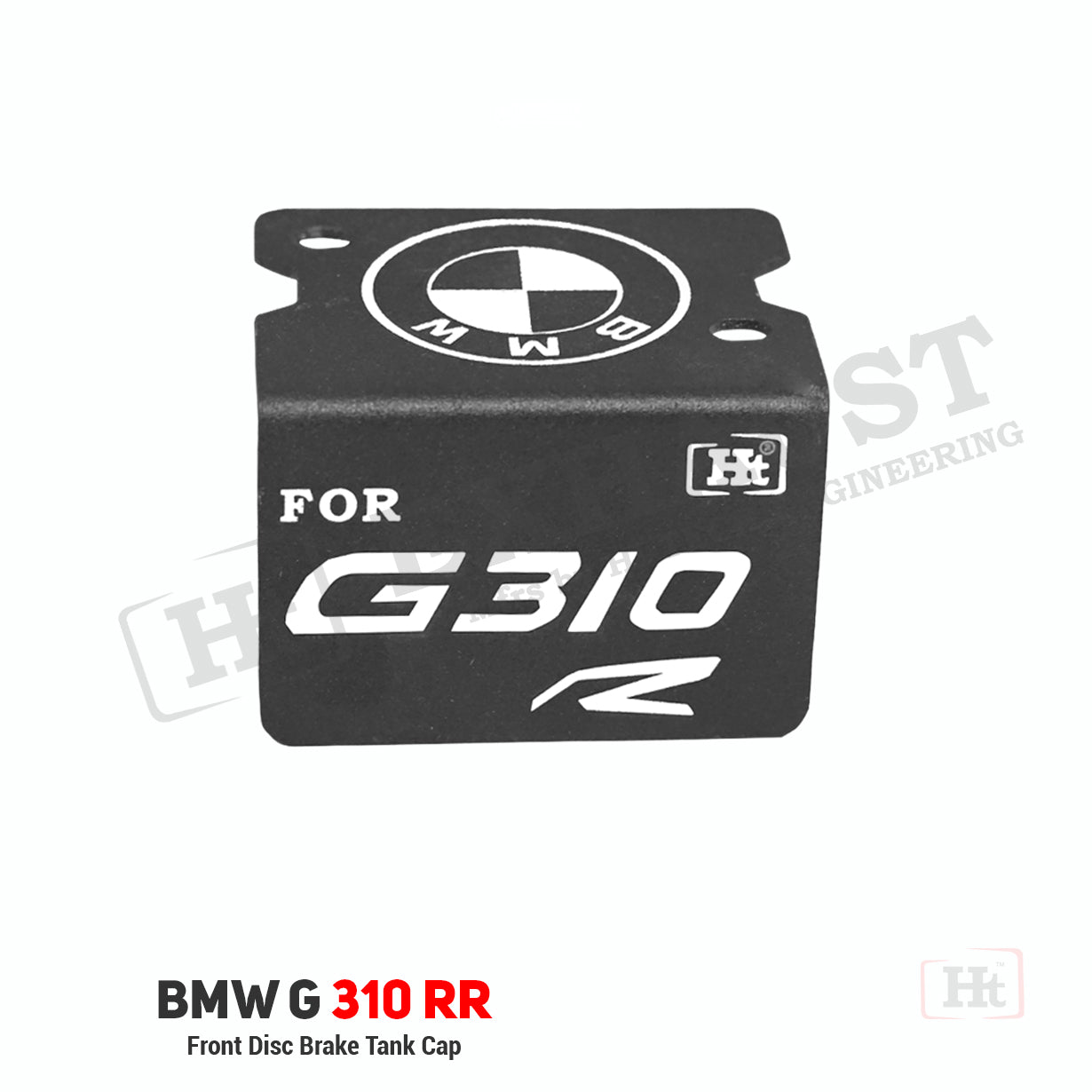 BMW 310 R front disc brake tank CAP Stainless steel Black matt – SPARIFY