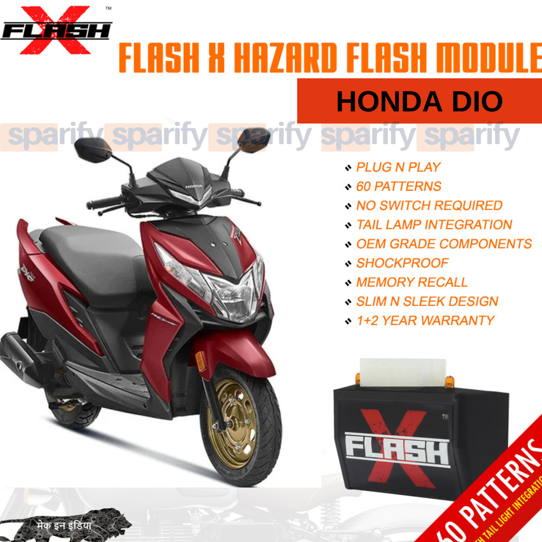 HONDA DIO | FlashX Hazard Flash Module | Blinker/Flasher - 60 patterns ...