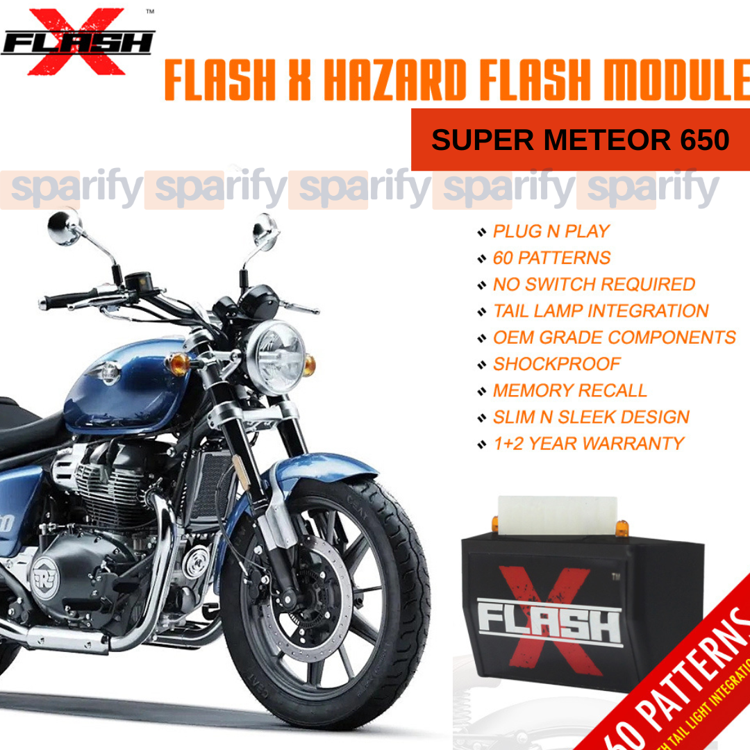 SUPER METEOR 650 FlashX Hazard Flash Module, Blinker/Flasher by RACE D ...