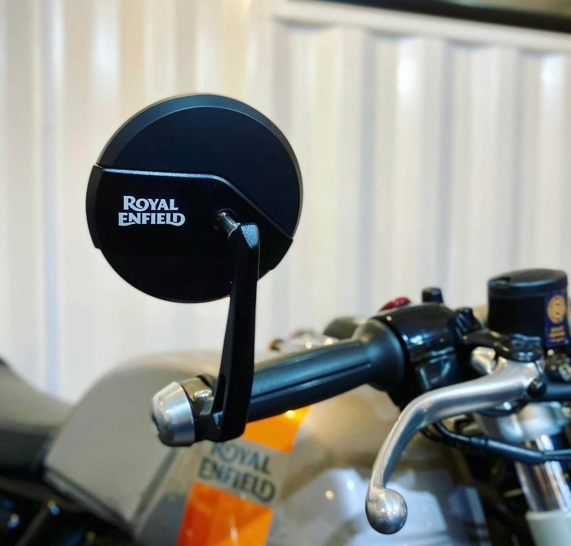 Handle Bar End Mirror For All Royal Enfiled Motorcycles Classic ...