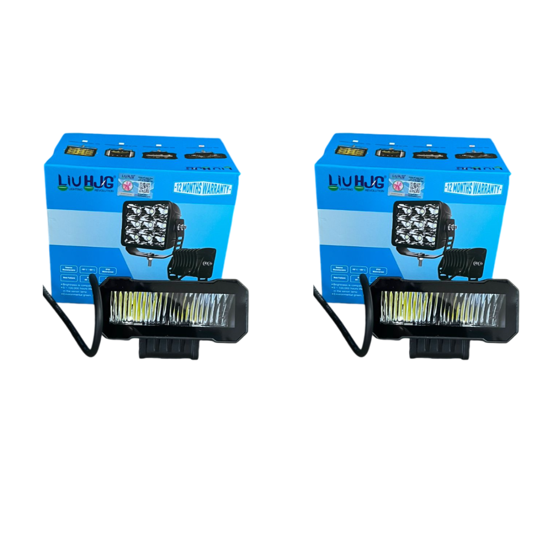 LIU HJG Helao Rectangle Bezel Less yellow/white heavy duty auxiliary l ...