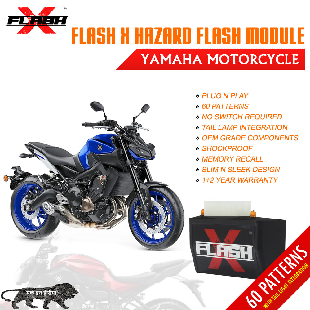 MT 15 FlashX Hazard Flash Module, Blinker/Flasher for All Motorcycle ...