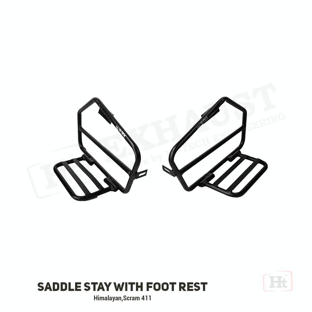 SADDLE STAY WITH SADDLE REST BLACK – FOR SCRAM 411 – SB 627 / Ht exhau ...