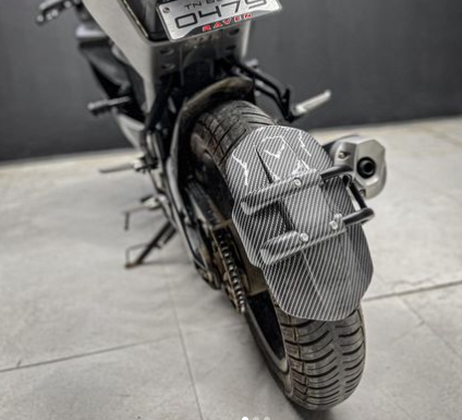 UNIVERSAL TYRE HUGGER WITH COMP FULLY CARBON FIBER PREMIUM ( PVC+ALUMI ...