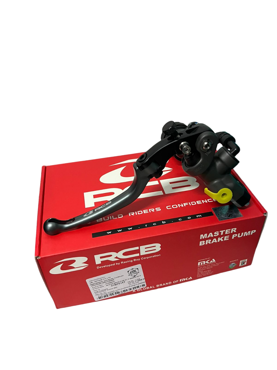 RCB S1 FORGED MASTER BRAKE PUMP MASTER CYLINDER (RH) 17MM TITANIUM 01B ...
