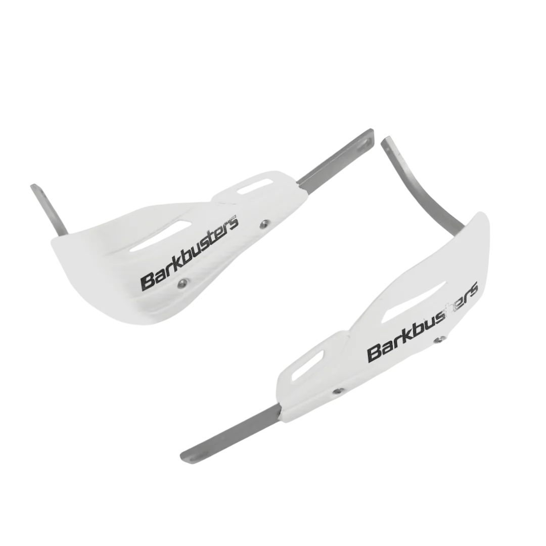 Bark Buster Metal HandGuard(WHITE) - HAND PROTECTOR for universal moto ...