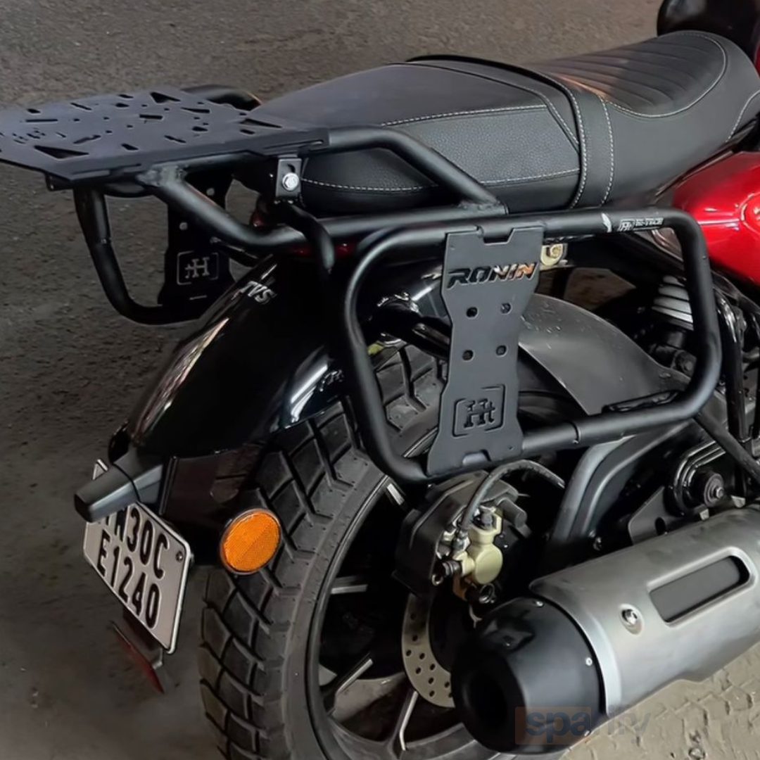 Top Rack With saddle stay For TVS RONIN 225 – SBTVS-116/ Ht Exhaust ...