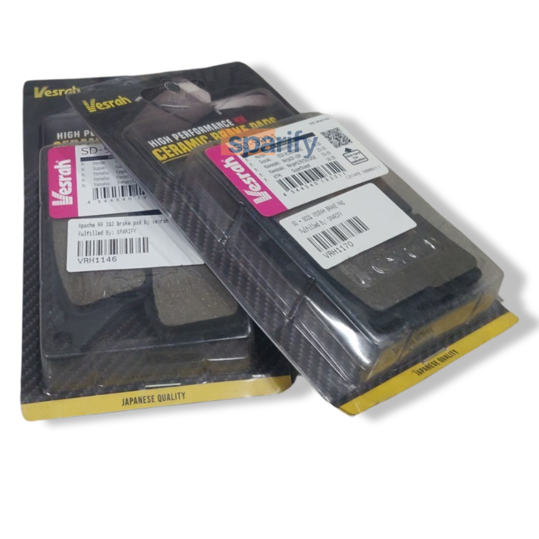 RE Hunter 350/Meteor 350 ceramic brake pads by vesrah - COMBO (FRONT ...