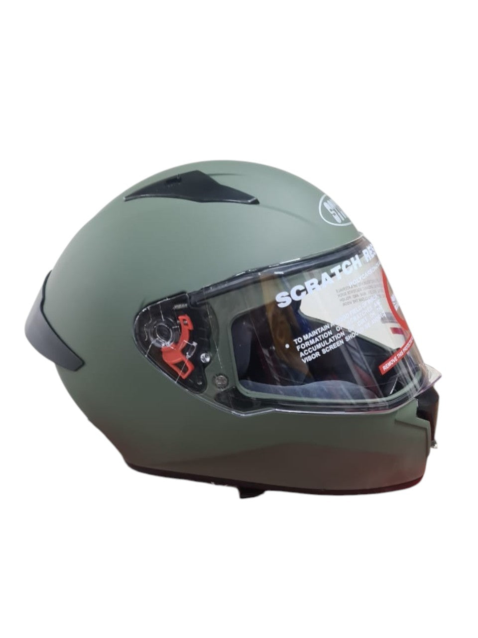 STUDDS THUNDER MILITARY GREEN FULL FACE HELMET – SPARIFY